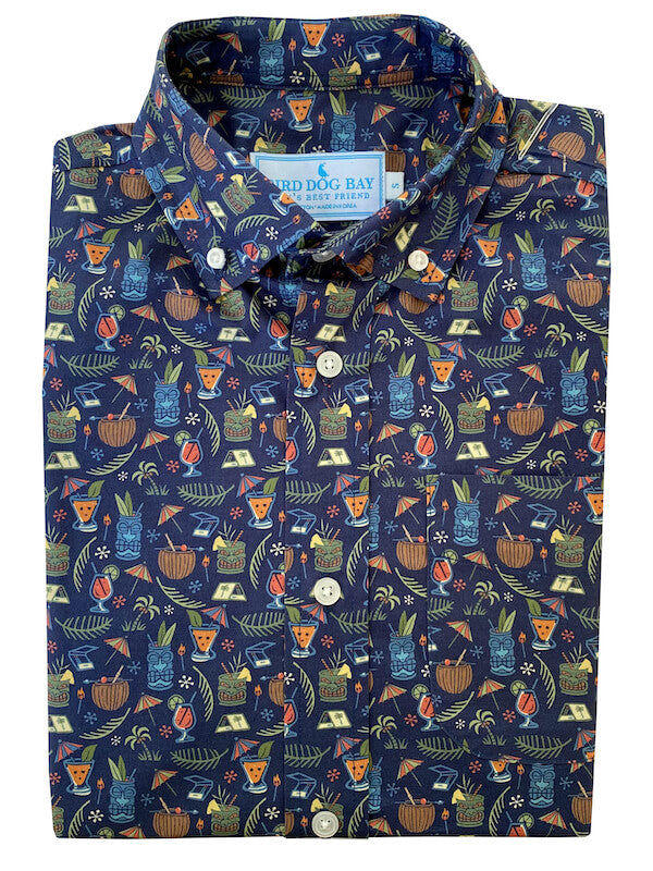 Tiki Happy Hour: Weekender - Navy – Skiff Dogs